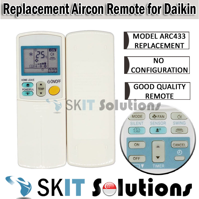 Replacement Daikin Aircon Remote Control Air Conditioner Controller AR ...