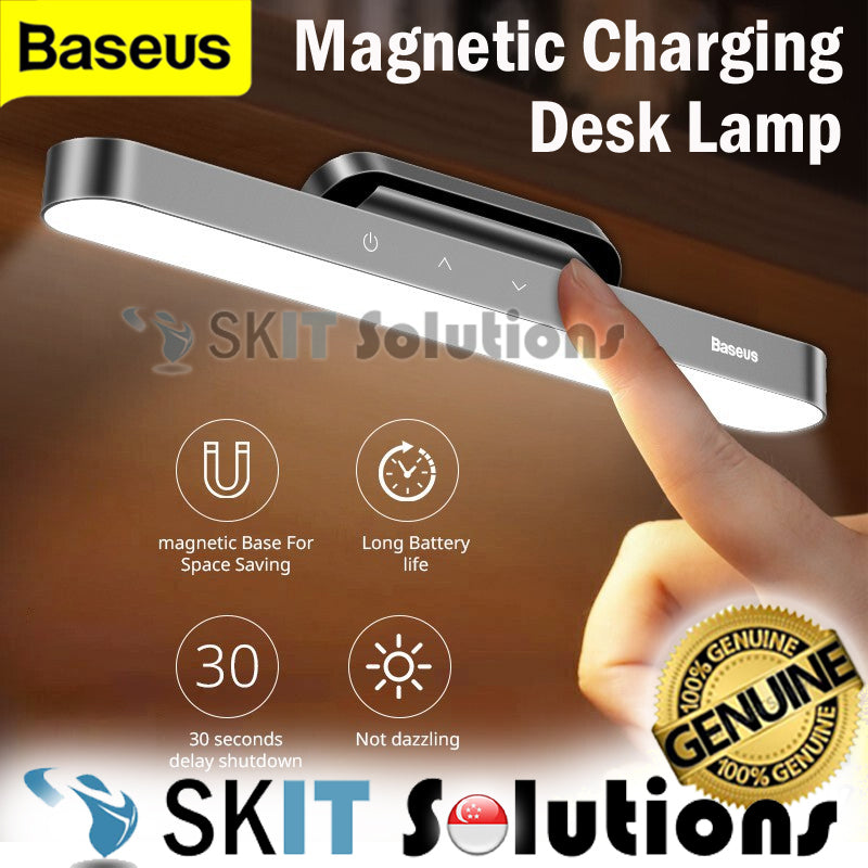 Baseus Magnetic Charging Desk Lamp LED Hanging Stepless Dimming Chargi ...