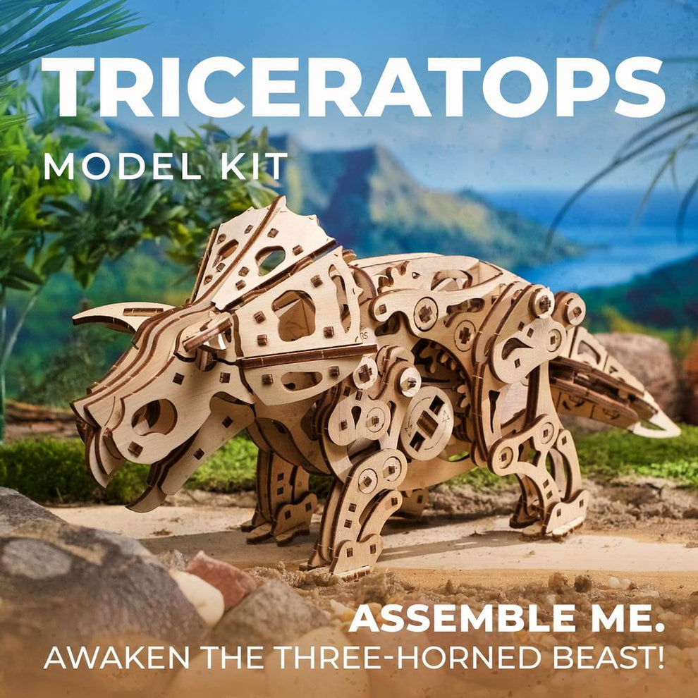 UGEARS Triceratops Dinosaur Wooden Model Kit – SK I.T. Solutions
