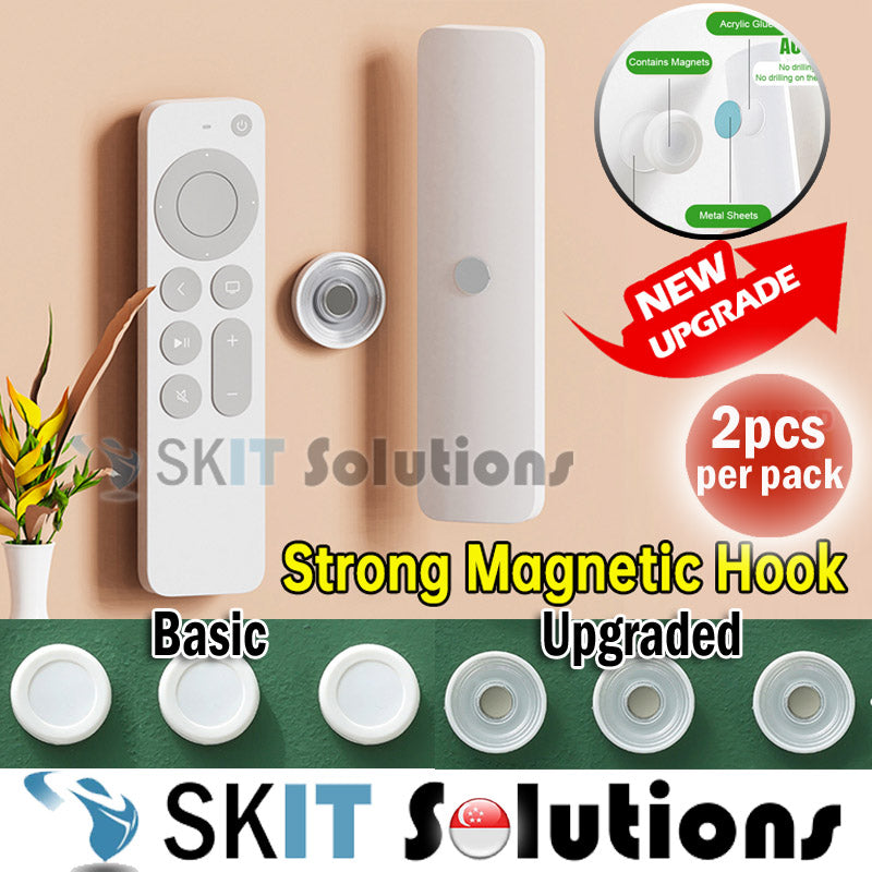 Magnetic Hooks Wall Mount Magnet Adhesive Holder for Remote Control Fr ...