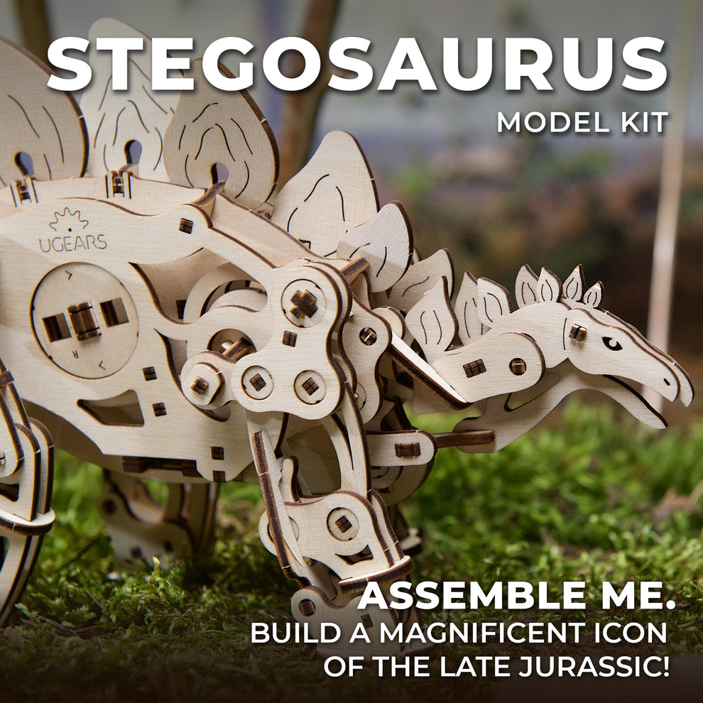 UGEARS Stegosaurus Dinosaur Wooden Model Kits – SK I.T. Solutions