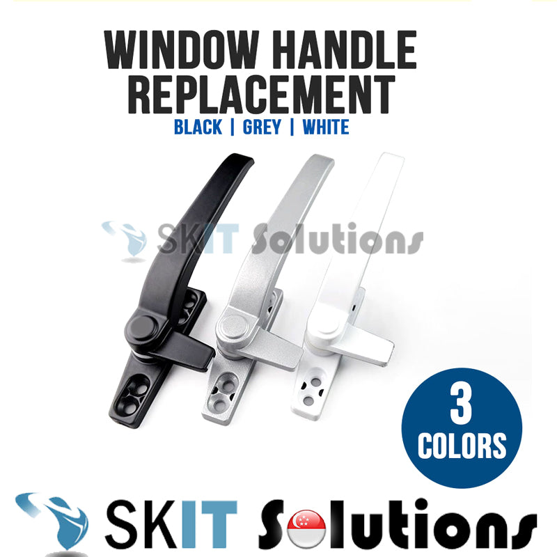 Aluminium Casement Window Lock Handle - DIY Lever Replacement for HDB ...
