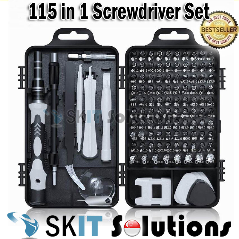 Precision 115 in 1 Screwdriver Set Handy Multifunction DIY Tool Kit Fo ...