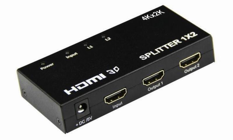 HDMI 1x2 Splitter Switch Adapter 1 Input 2 Outputs Support 4K 3D – SK I ...