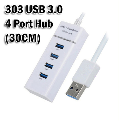 4 Port USB 3.0 High Speed Super USB3.0 4-Port Hub (30CM) – SK I.T ...