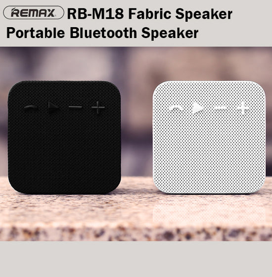 Remax RB-M18 Fabric Portable Bluetooth Speaker Wireless Outdoor Music – SK I.T. Solutions