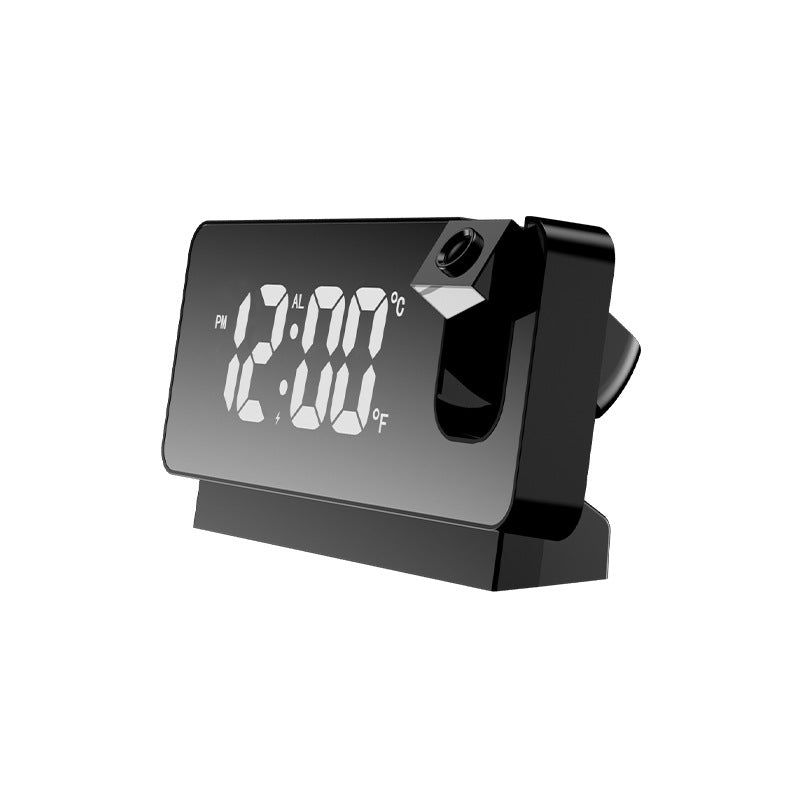 HD LED Projection Alarm Clock Digital Projector Time Display Date Temp ...
